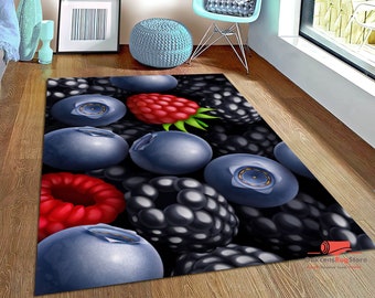 Raspberry Decor Rug - Etsy