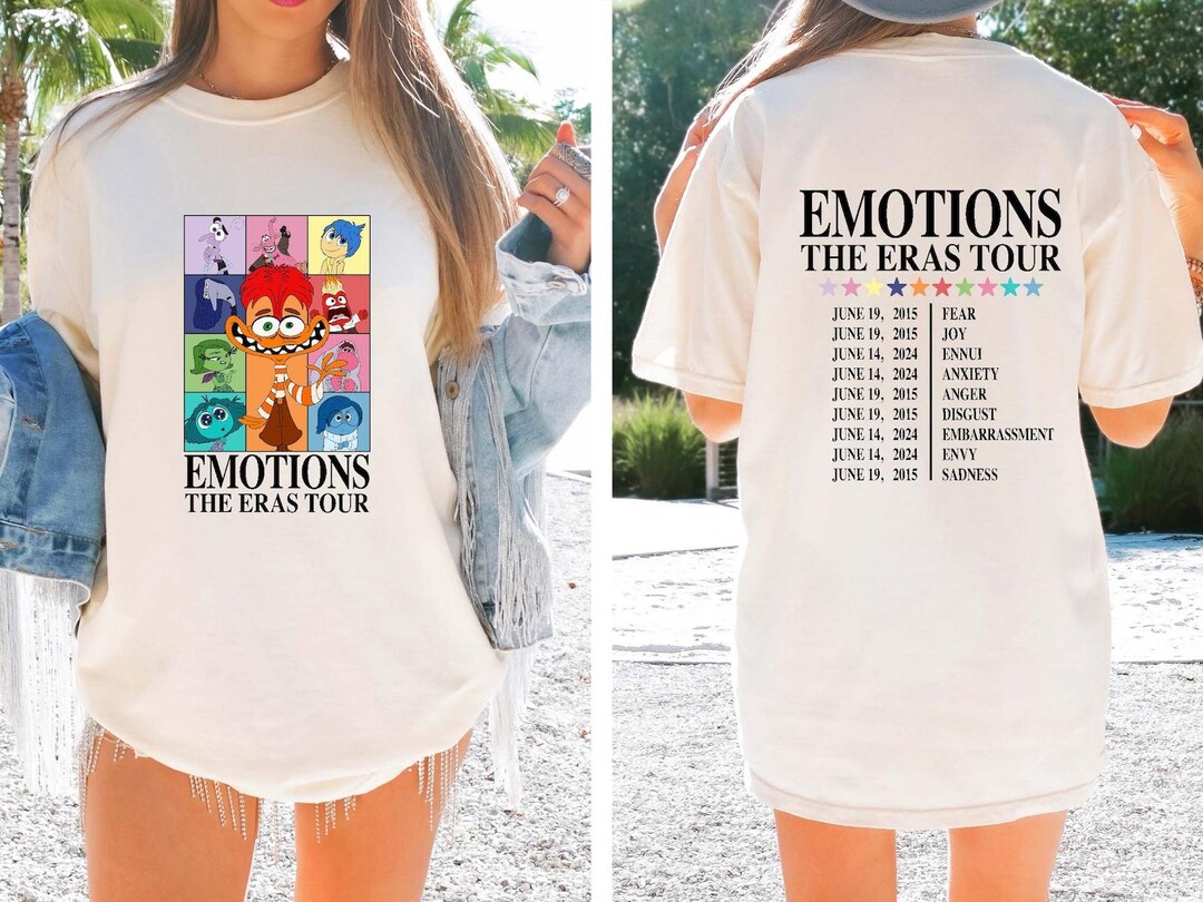 Emociones The Eras Tour Inside Out 2 Camisa, Camisa Inside Out 2 de dos ...
