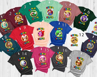 Super Mario Bowser Shirt, Bowser Shirt, Nintento World Shirt, Super ...