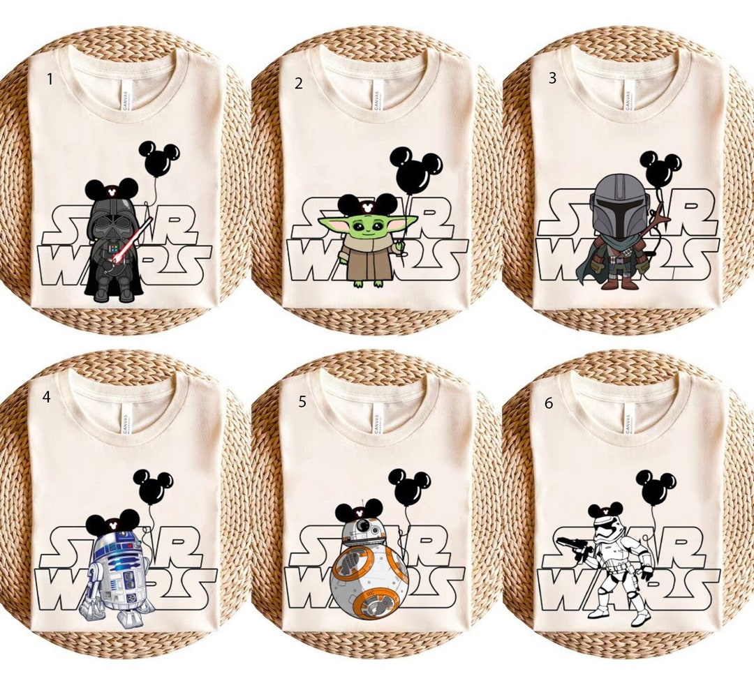 Disney Star Wars Shirt, Star Wars Group Shirt, Star Wars Characters ...