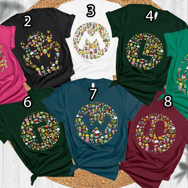 Mario Character Shirts - Etsy