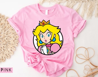 Princess Peach Shirt, Princess Peach Nintento World Shirt, Super Mario ...