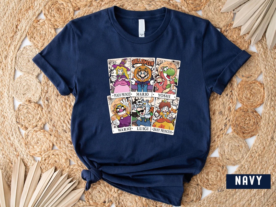 Super Mario Tarot Card Halloween Shirtmario Princess Peach - Etsy