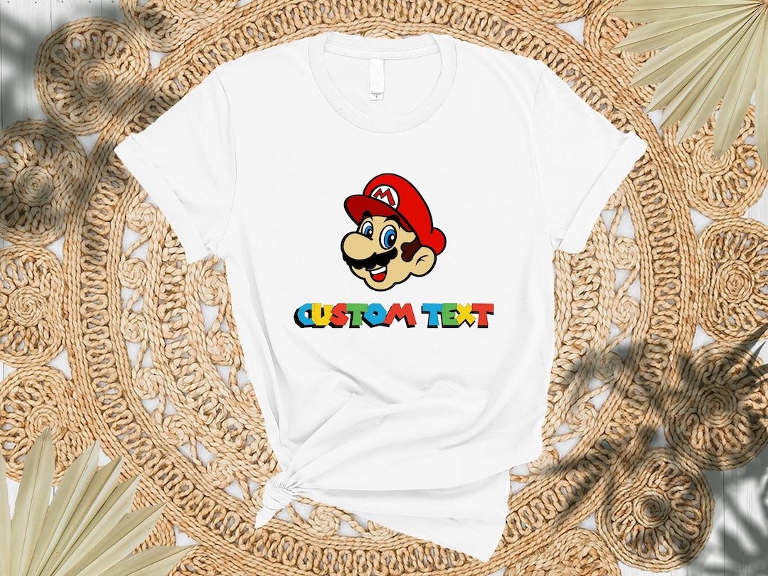 Custom Super Mario Shirt,super Mario Bros Shirt, Super Mario World ...
