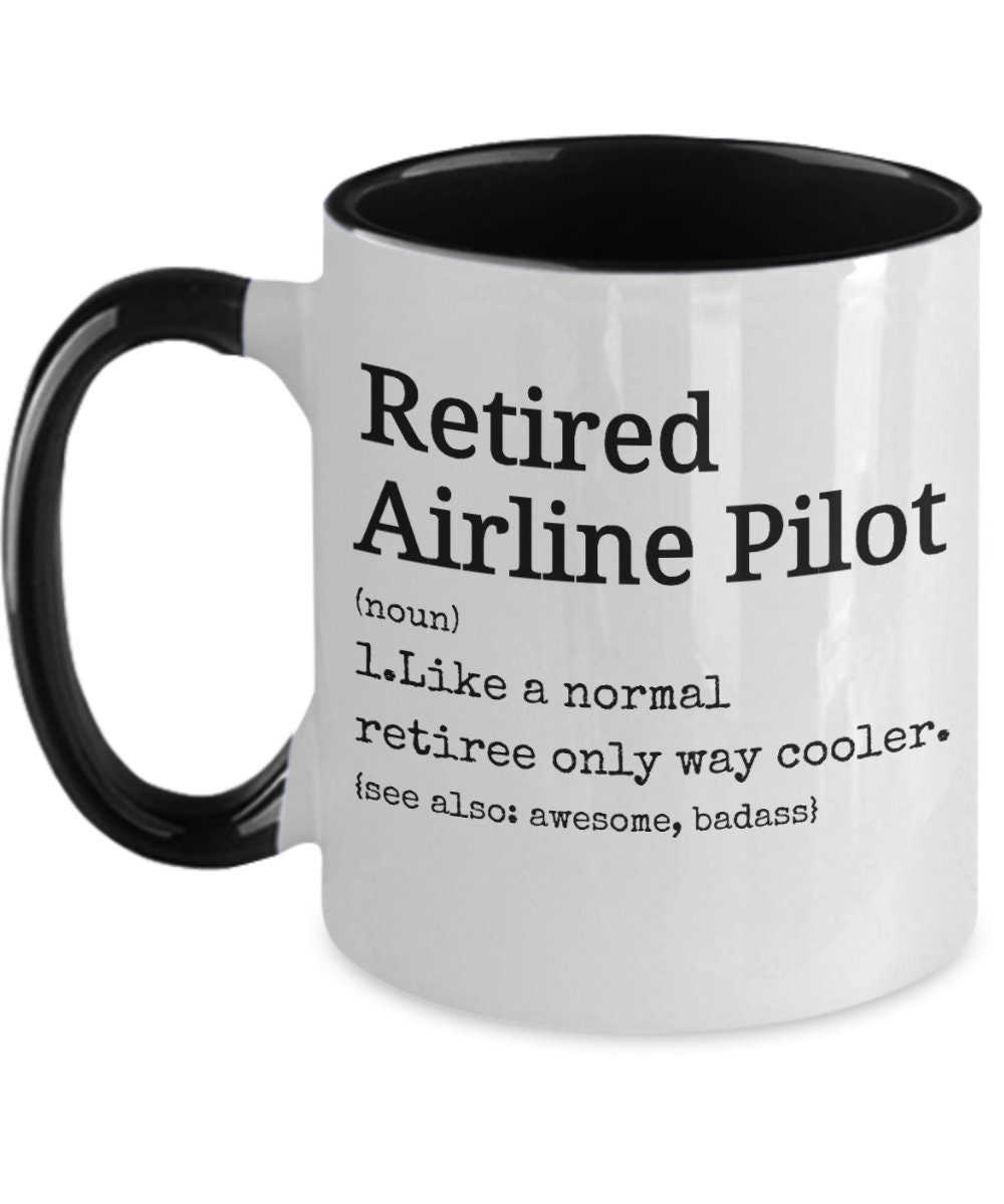 Airline Pilot Retirement Gift for Men Woman, Retirement Coworker Gift ...