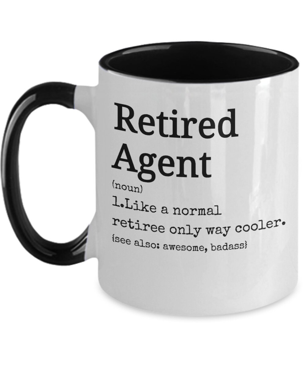 Agent Retirement Gift for Men Woman, Retirement Coworker Gift, Happy ...