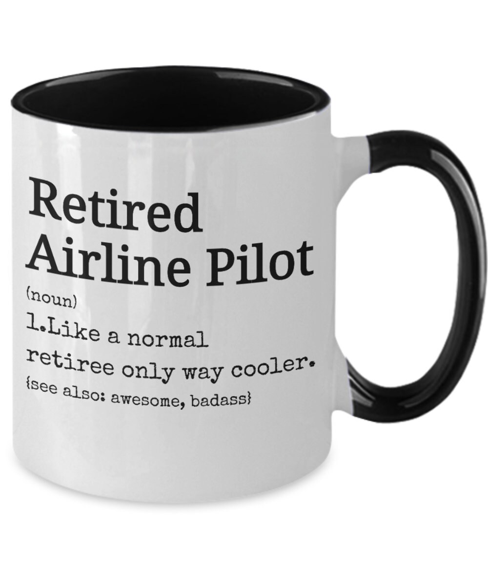 Airline Pilot Retirement Gift for Men Woman, Retirement Coworker Gift ...