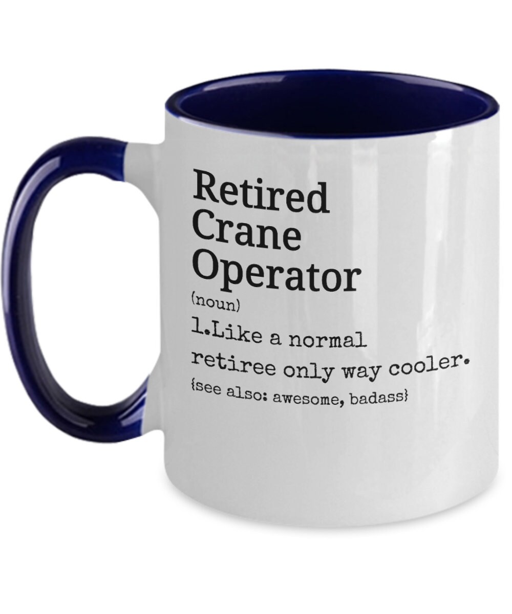 Crane Operator Retirement Gift for Men Woman, Retirement Coworker Gift ...