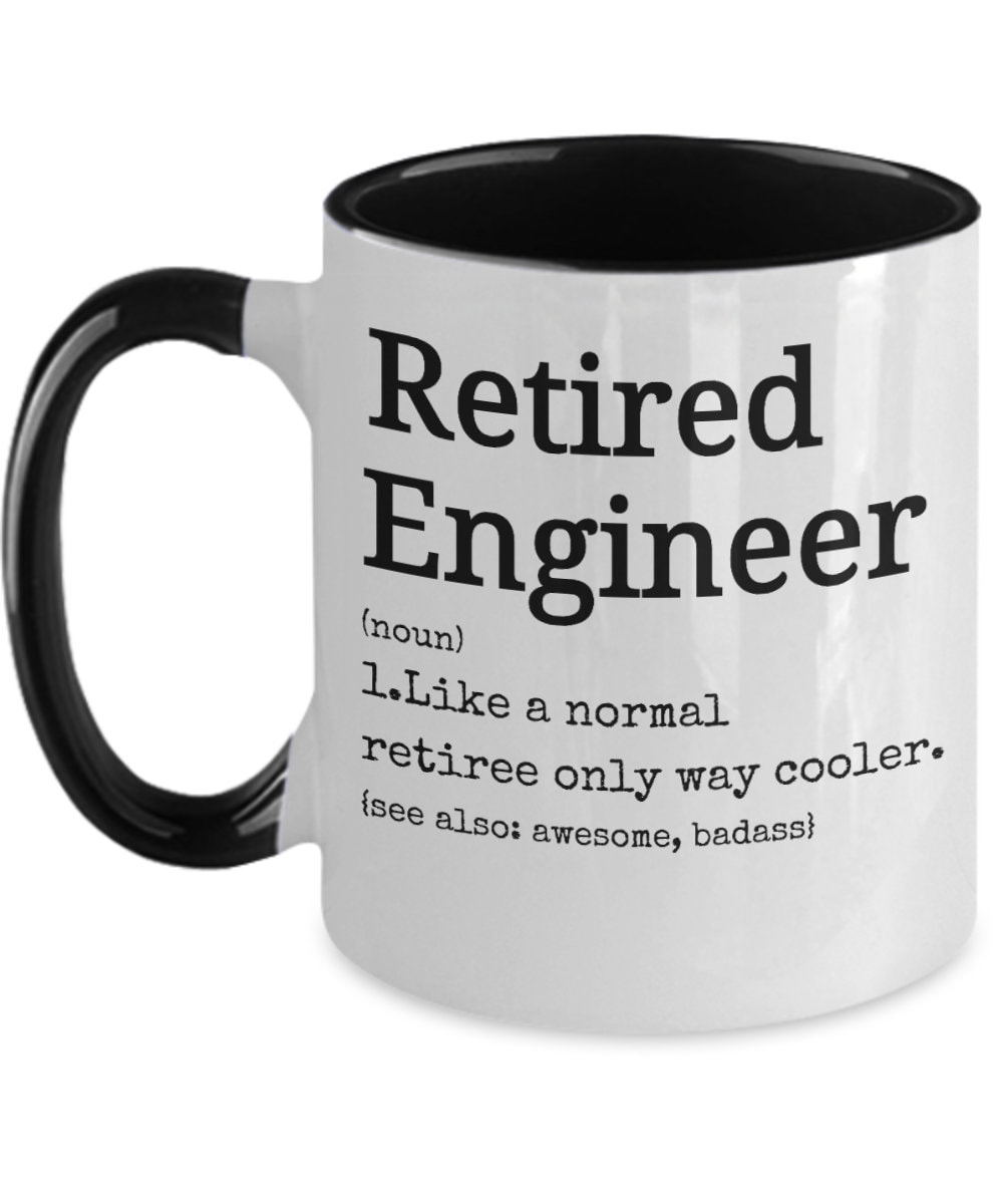 Engineer Retirement Gift for Men Woman, Retirement Coworker Gift, Happy ...