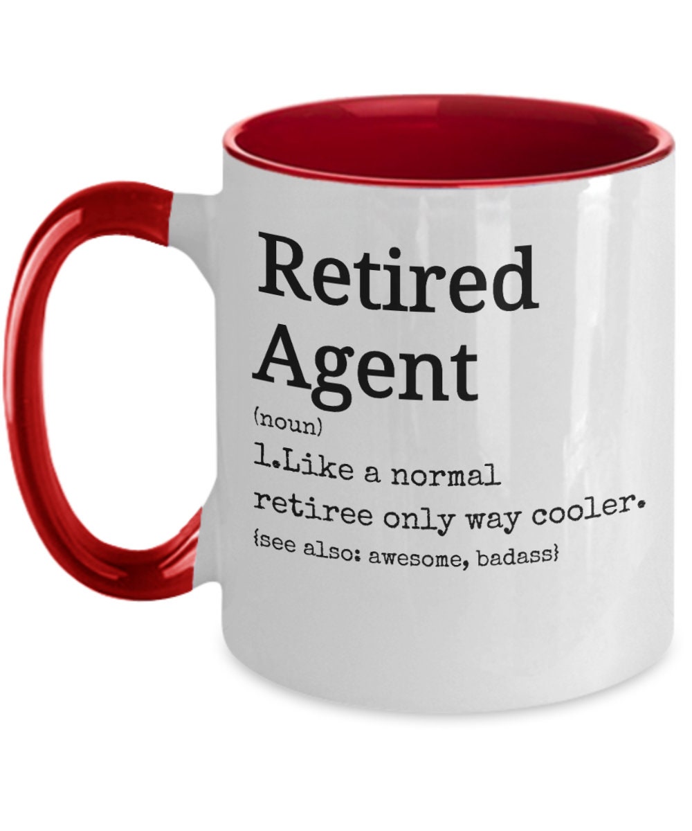 Agent Retirement Gift for Men Woman, Retirement Coworker Gift, Happy ...