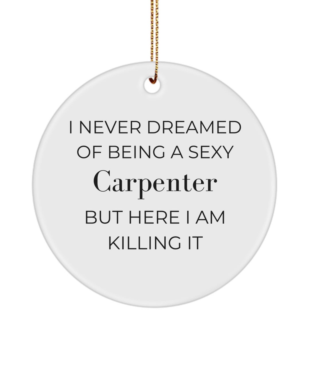 Carpenter Gift, Ornament, Coworker Gifts, Coworker Goodbye Gift ...