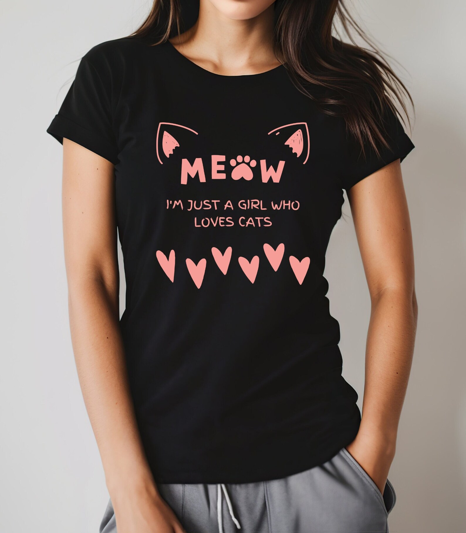Cat Themed Gifts for Girls, Cat Gift Tshirt for Girls, Cat Shirt for ...