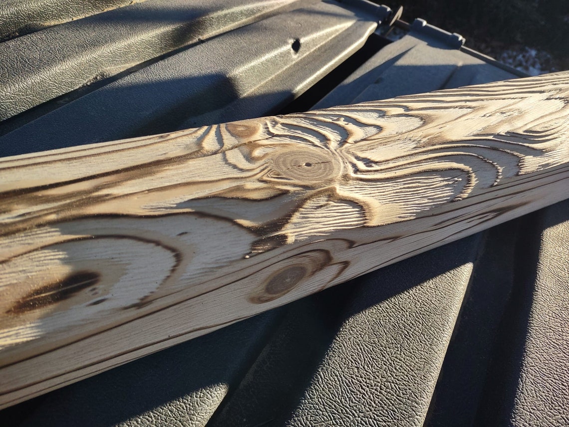 Burnt Wood Art, Large Wood Wall Art Frame, Modern Rustic Farmhouse ...