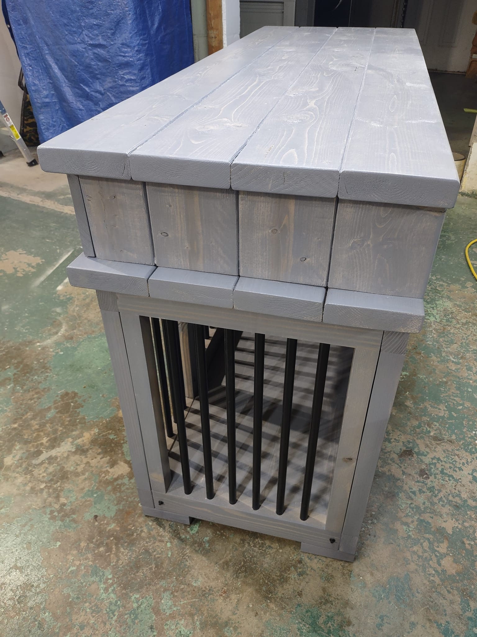 Custom Wood Dog Crate With Drawers, Dog Kennel, Pet Furniture TV Stand ...