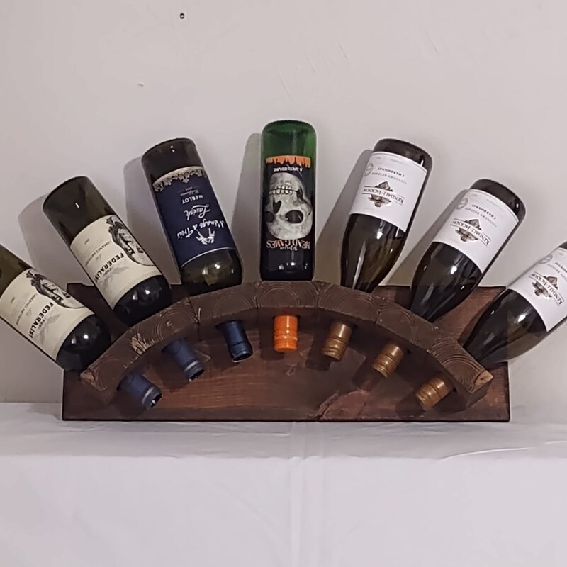 Rustic Wine Rack - Etsy