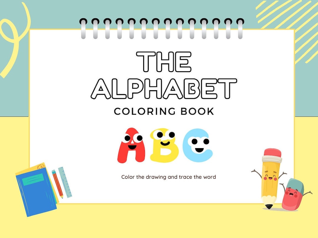 Alphabet Adventures: Coloring and Tracing Fun From A to Z! - Etsy