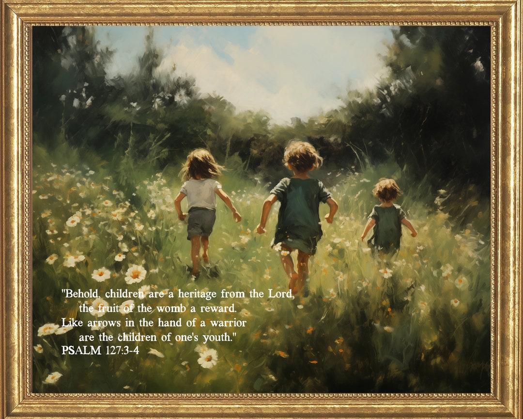 Psalm 127 - DIGITAL PRINT | Christian Wall Art, Biblical Home Decor ...