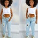 Curvy Barbie Jeans, Ripped Jeans for Barbie Curvy, Realistic Clothes ...