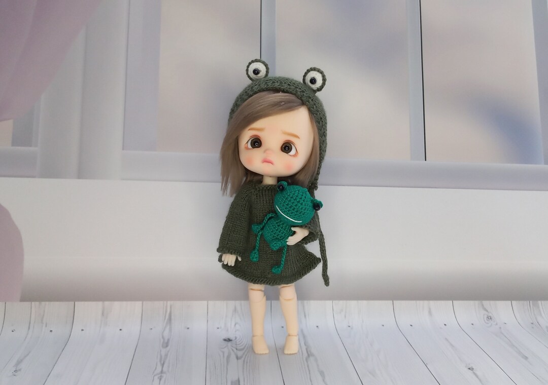 OB 11 Outfit, Frog Set for Ob 11 Doll, Miniature Doll Clothes ...