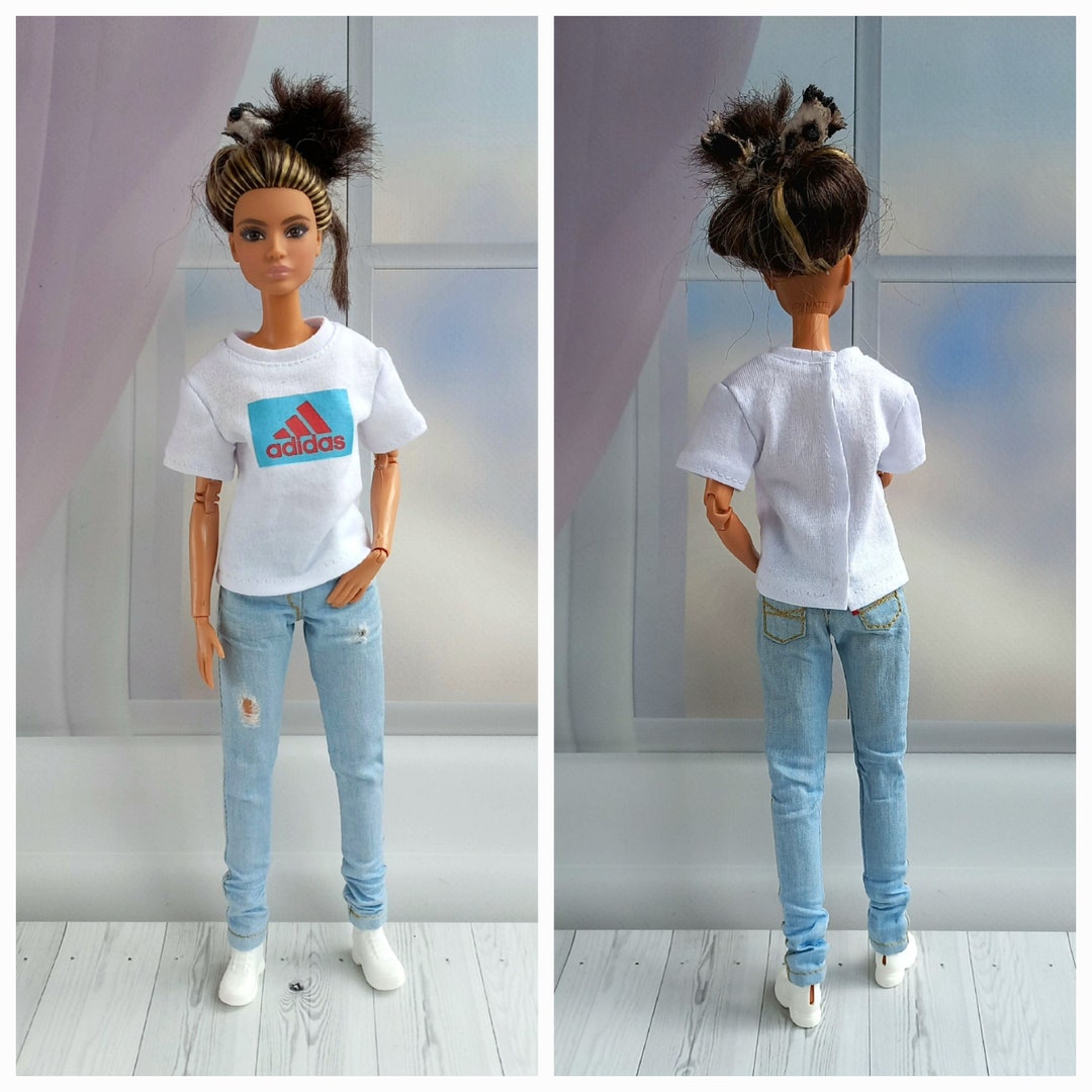 Realistic Jeans for Barbie Doll, Ripped Barbie Jeans, Denim Clothes for ...