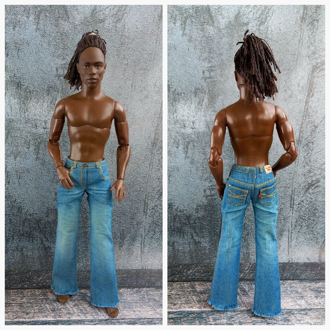 Realistic Jeans for Ken Doll, Flared Jeans for Ken Doll, Ken Doll ...