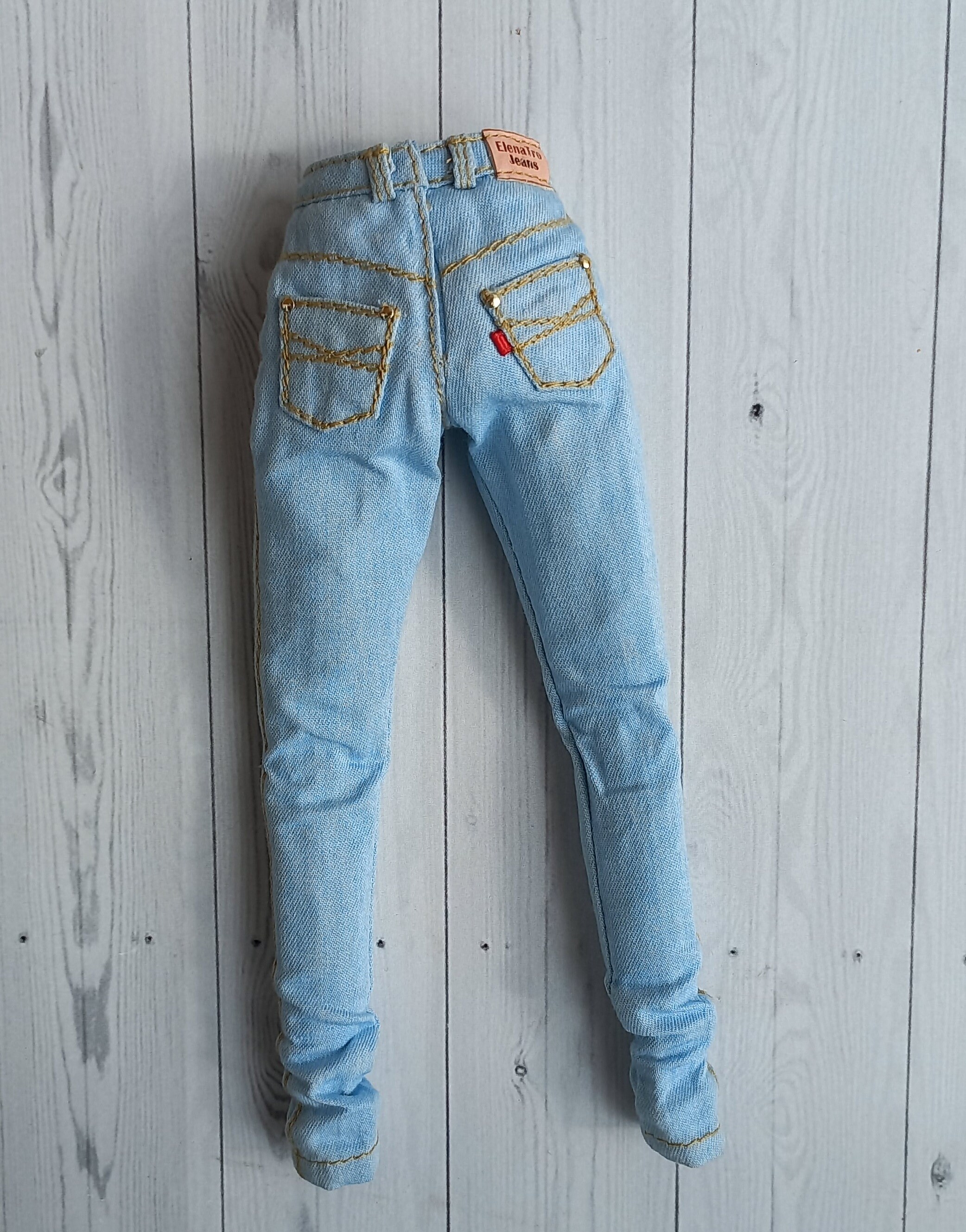 Realistic Jeans for Barbie Doll, Ripped Barbie Jeans, Denim Clothes for ...