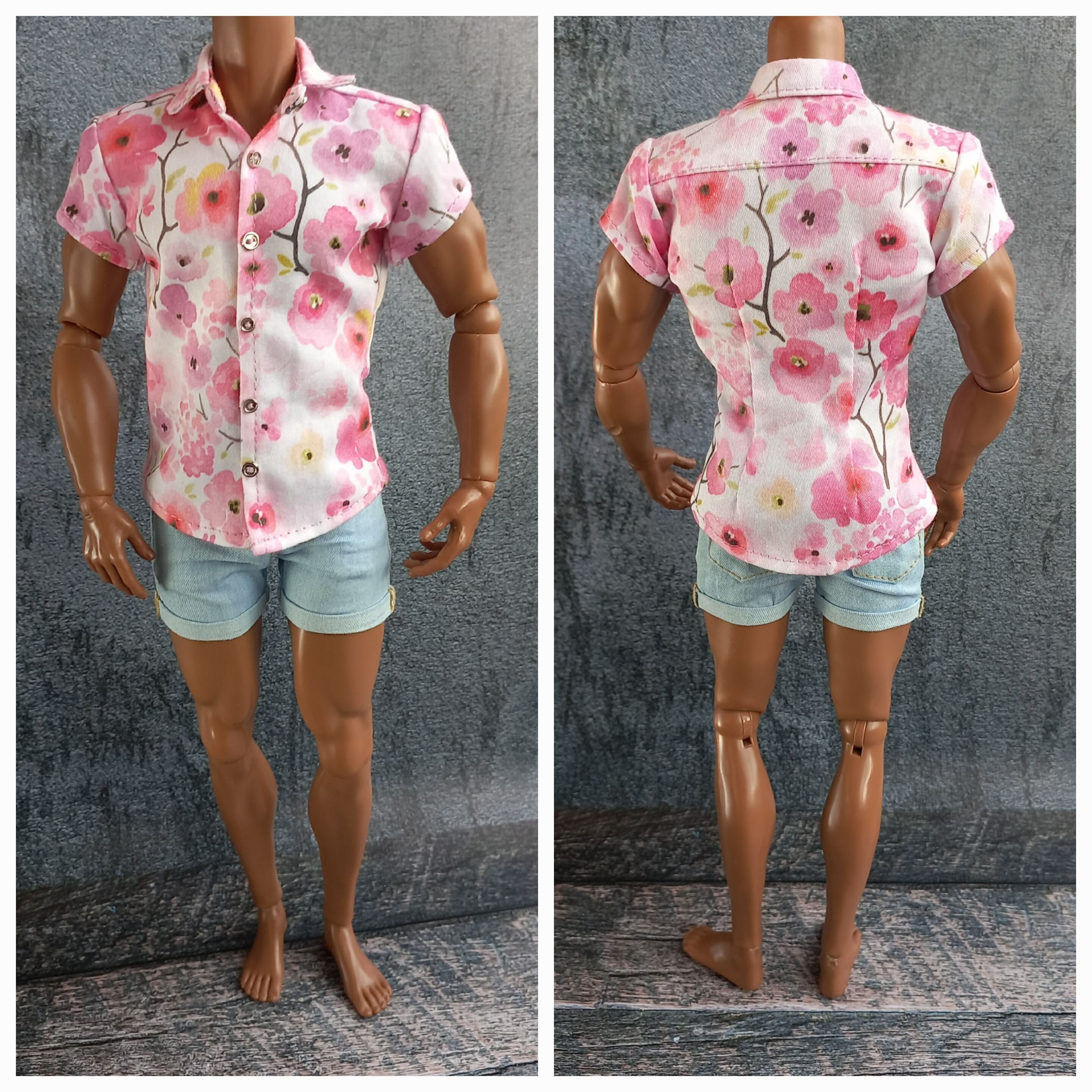 Adonis Floral Shirt Design, Adonis Doll Realistic Shirt, Fitted Shirt ...