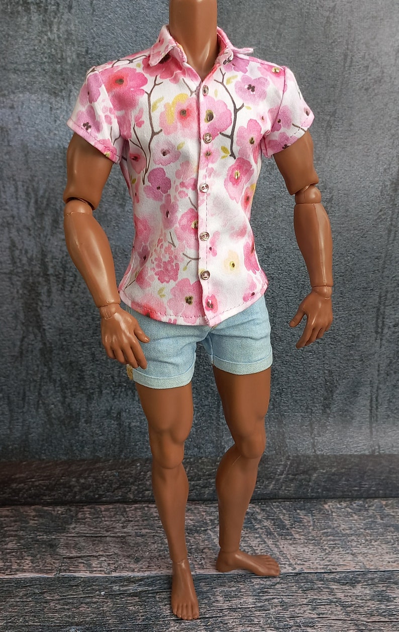 Adonis Floral Shirt Design, Adonis Doll Realistic Shirt, Fitted Shirt ...