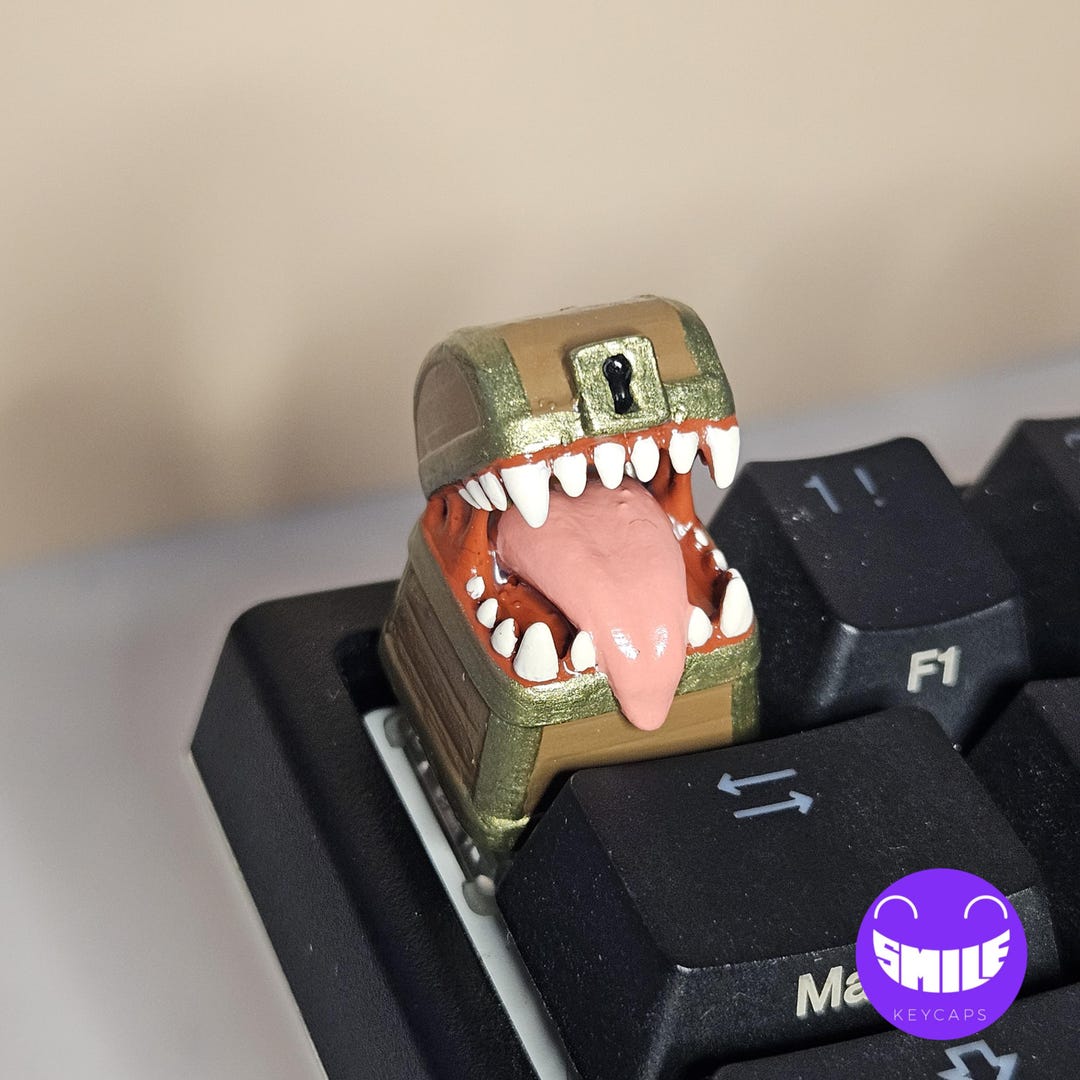 Treasure Chest Mimic Keycap | Dungeons and Dragons | MX | Smile Keycaps ...