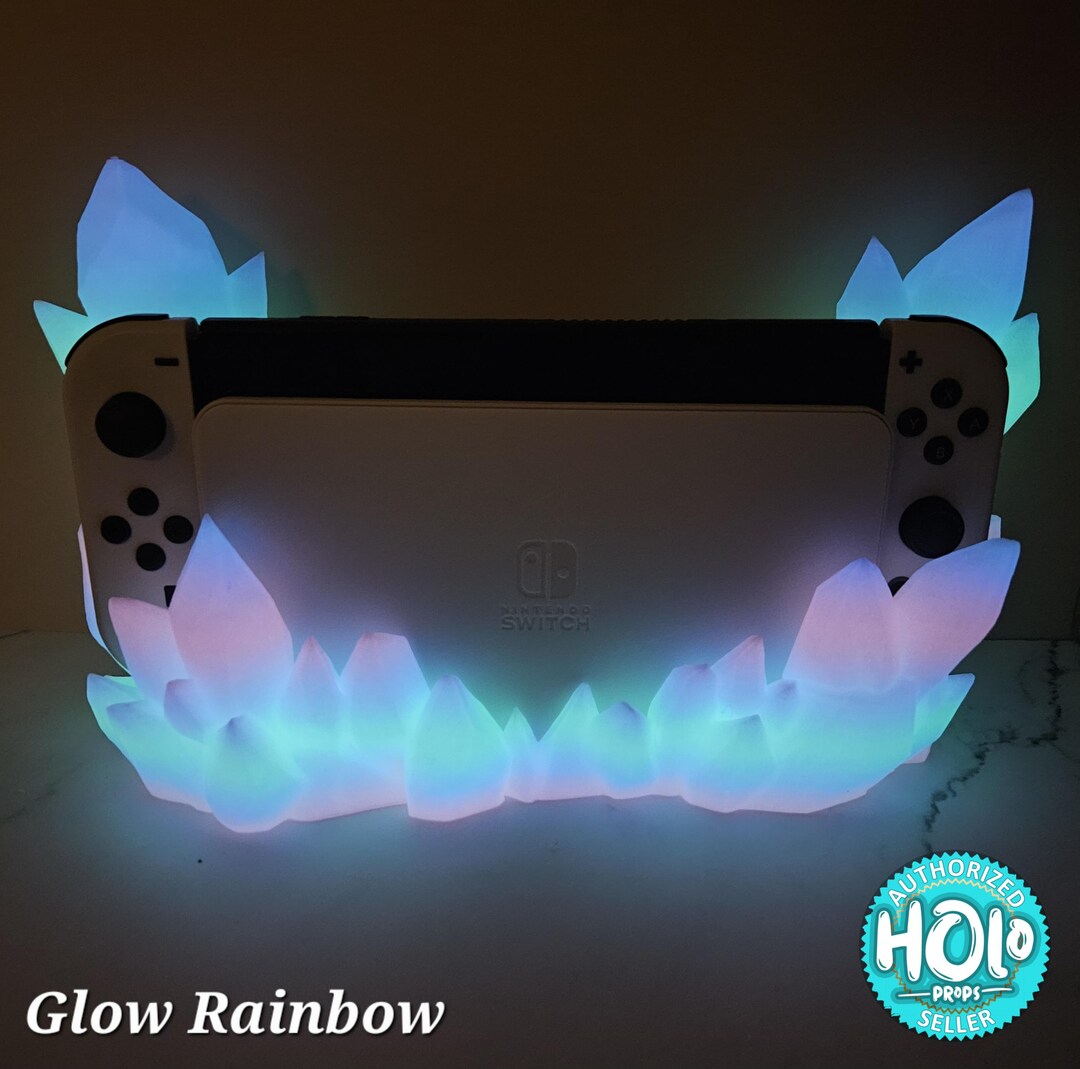 Switch Crystal Dock Accessory | Holoprops | Custom Switch Decor, OLED ...