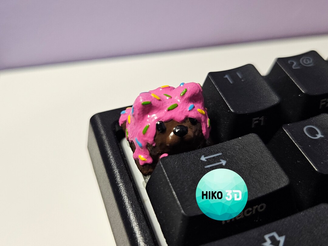 Donut Cat Keycap Hiko3d Keycaps MX Cherry , Food, Keyboard Décor ...