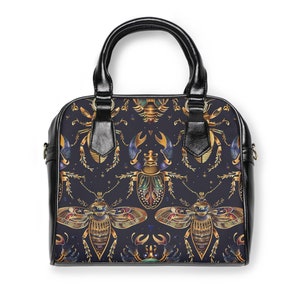 Goth Purse Dark Academia Cottagecore Purse Assorted Beetles Bugs ...