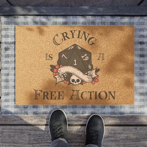 Welcome DND Doormat Fantasy Home Decor TTRPG Funny D&D Doormat Dungeon ...