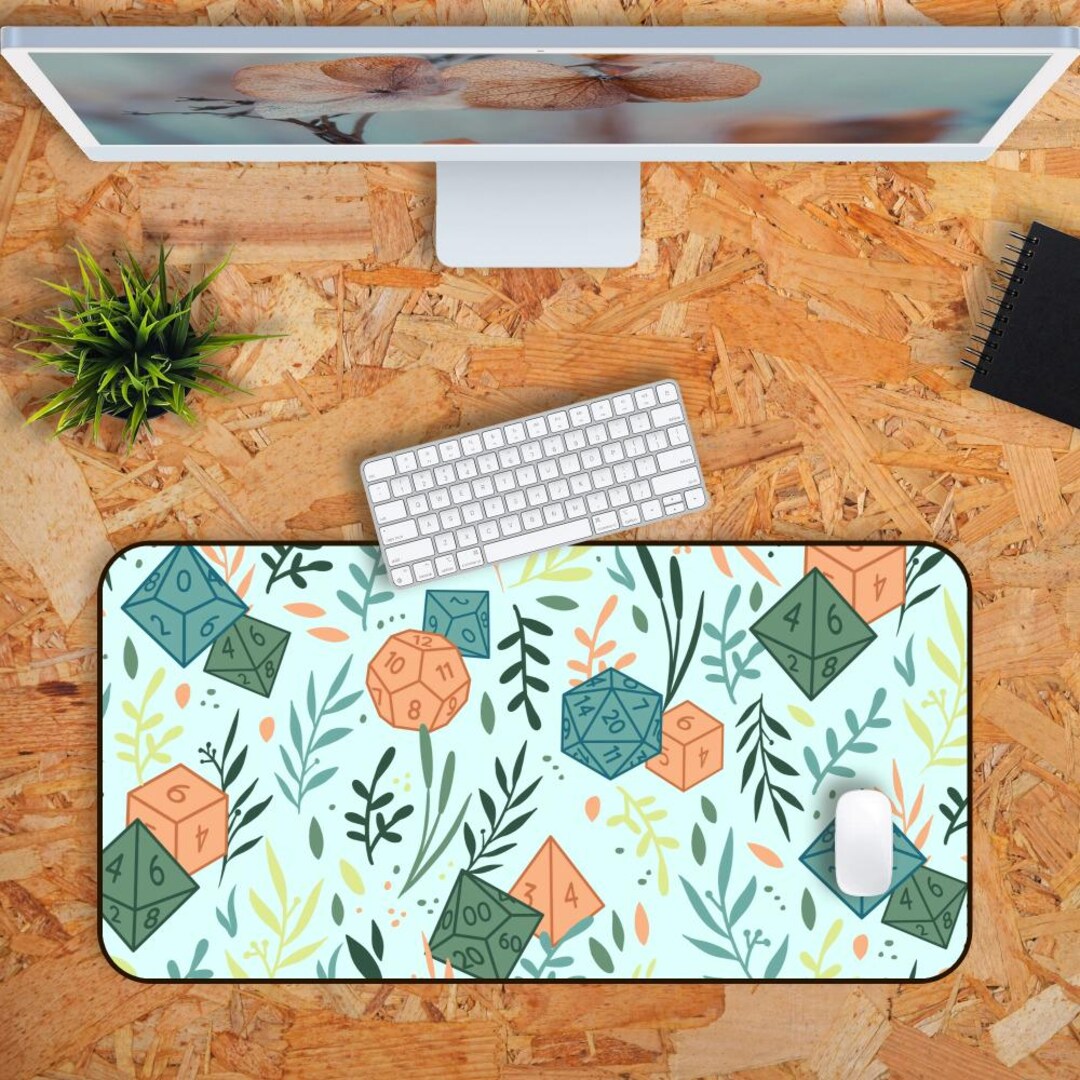 DND Desk Mat D20 Dice Gaming Mouse Pad Fantasy Gaming RPG Dungeons and ...