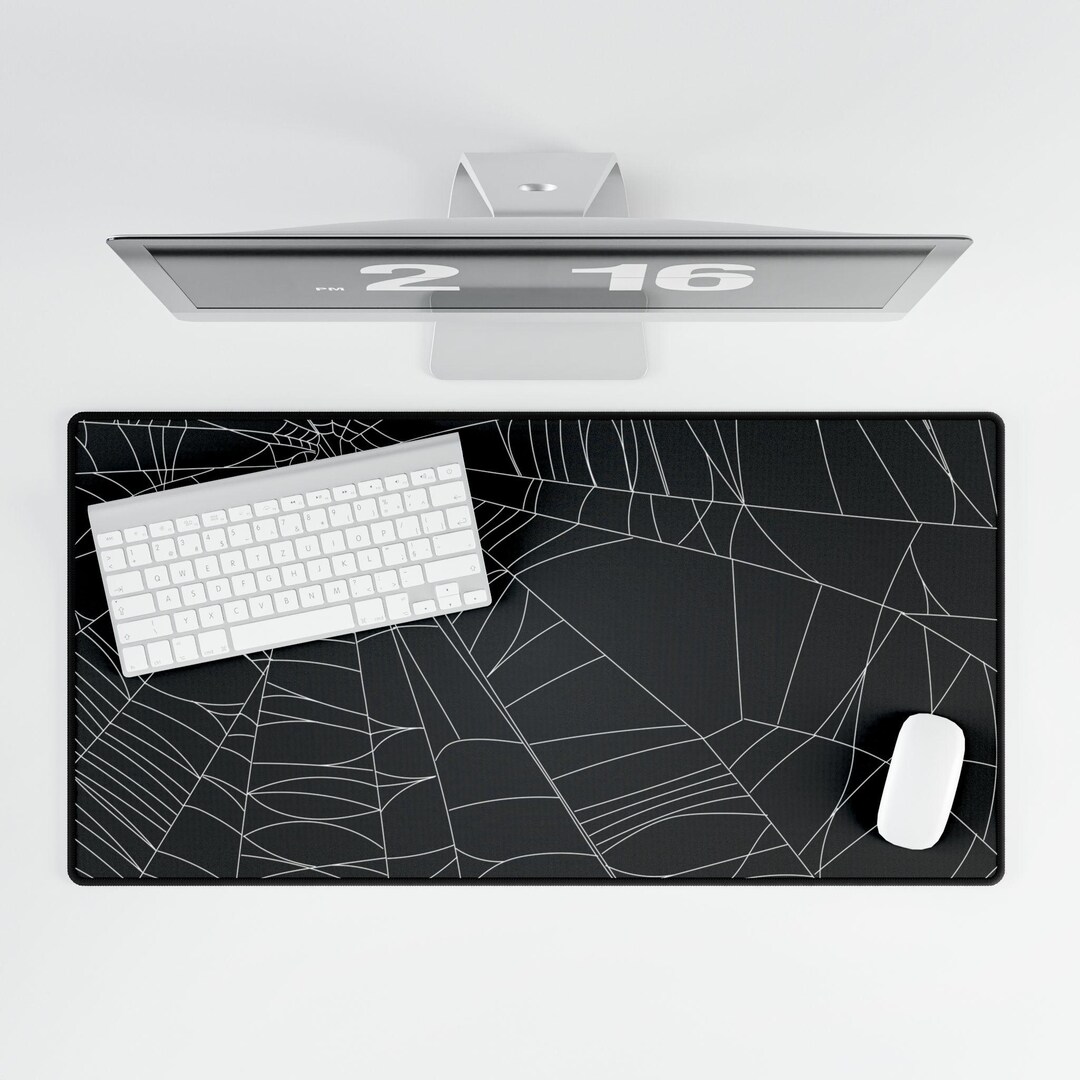 Spider Web Desk Mat, Dark Cottagecore Desk Mat, Witchy Desk Mat, Gaming ...