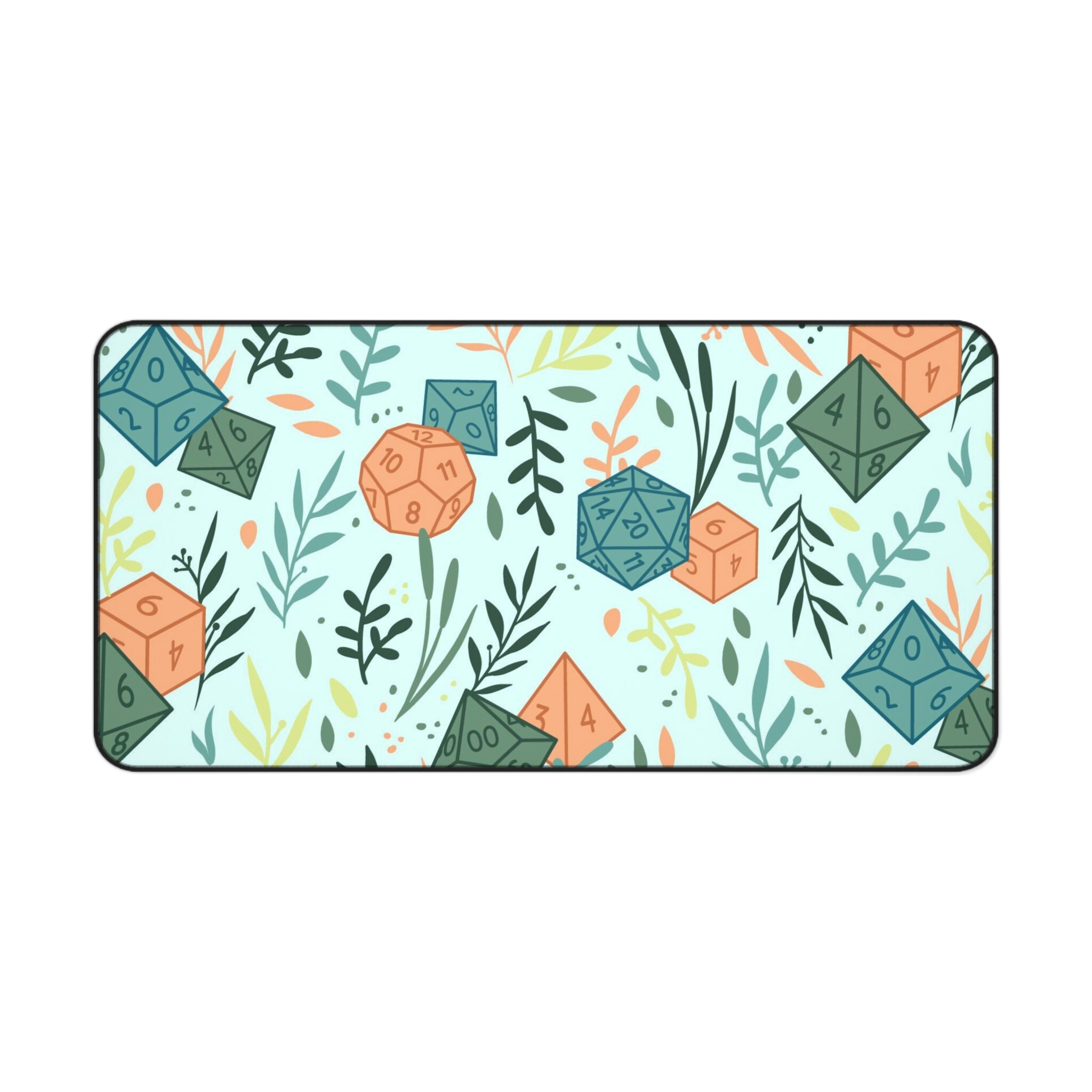 DND Desk Mat, DND Mouse Pad, D20 Dice, Gaming Desk Mat, Fantasy Gaming ...