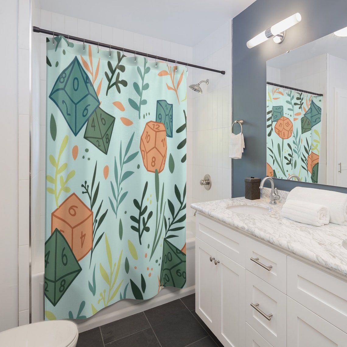 DND Shower Curtain Dnd Curtain Dnd Bathroom Decoration - Etsy