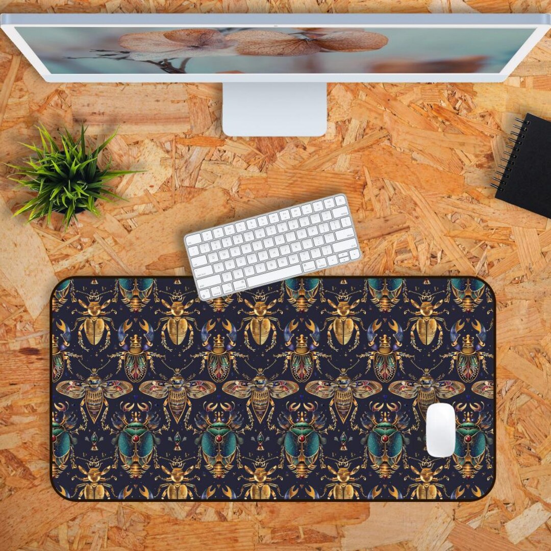 Goth Desk Mat Dark Academia Cottagecore Desk Mat Beetle Bugs Insects ...