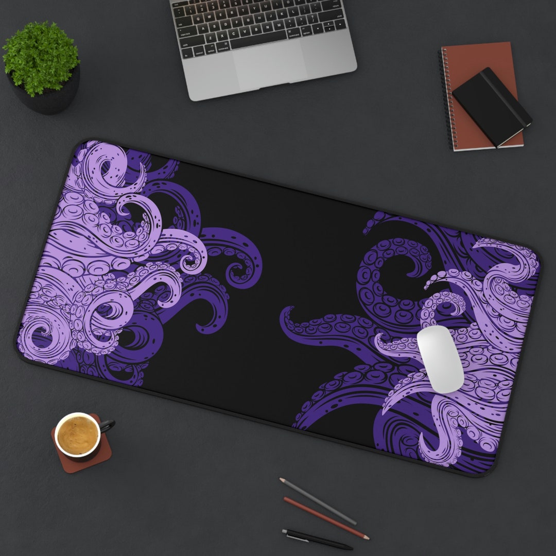Tentacle Desk Mat, Octopus Desk Mat, Squid Desk Mat, Japanese Art ...