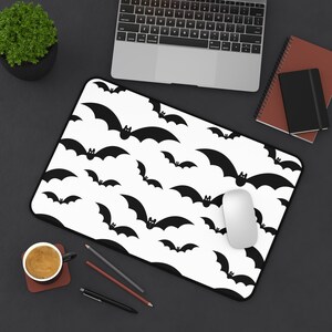 Bat Desk Mat, Elder Emo Gift, Goth Desk Mat, Metalcore, Witchy Desk Mat ...