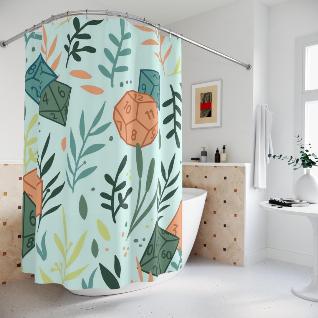DND Shower Curtain, Dnd Curtain, Dnd Bathroom Decoration, Dungeons and ...