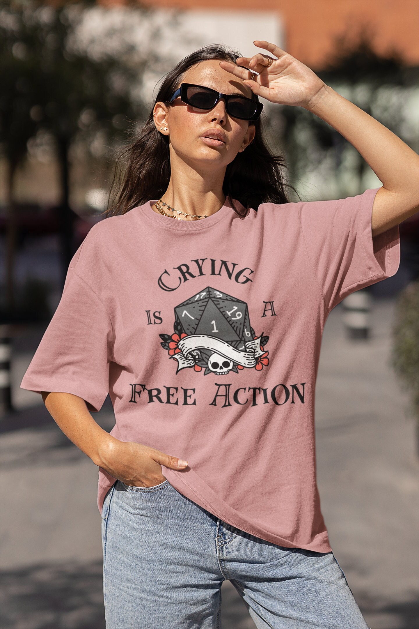 Crying is A Free Action Shirt Funny DND Shirt Dice Shirt - Etsy