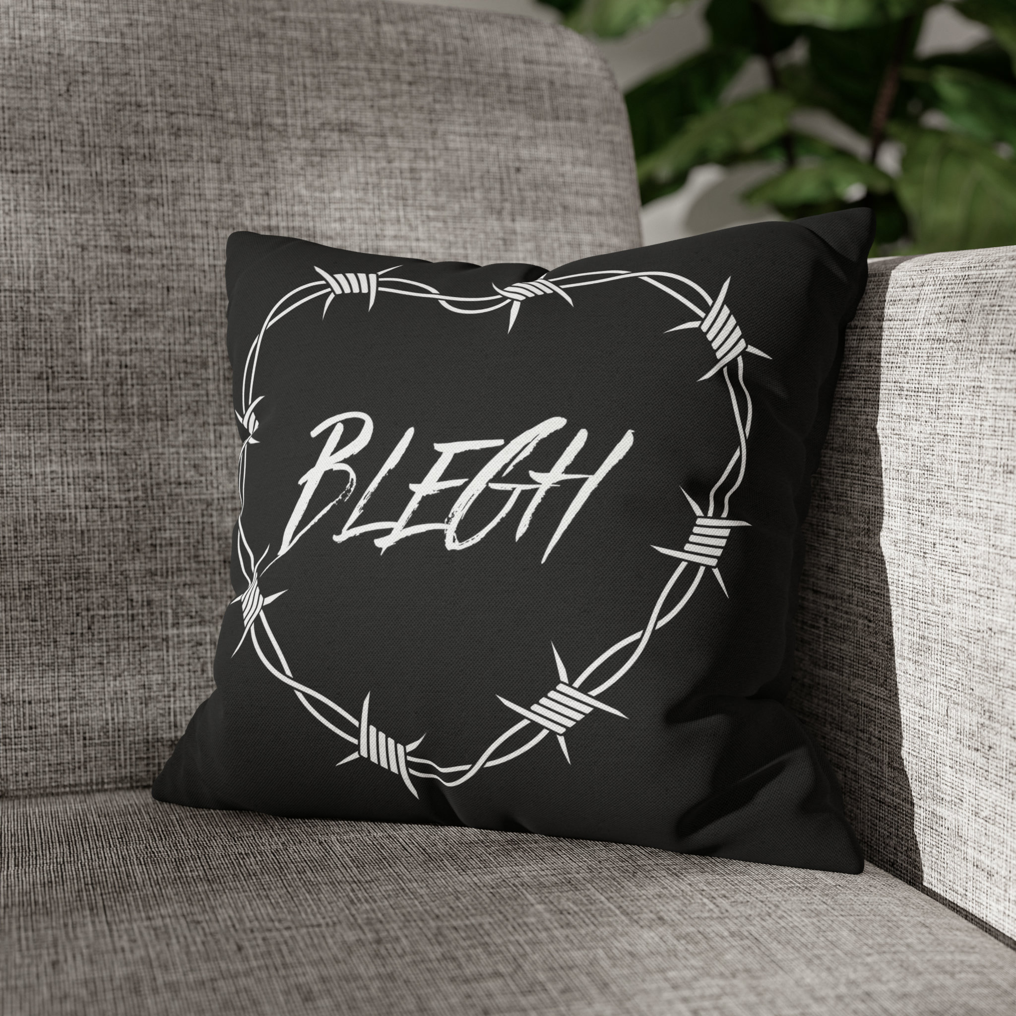 BLEGH Pillow Case Elder Emo Gift for Goth Home Decor Metalcore ...
