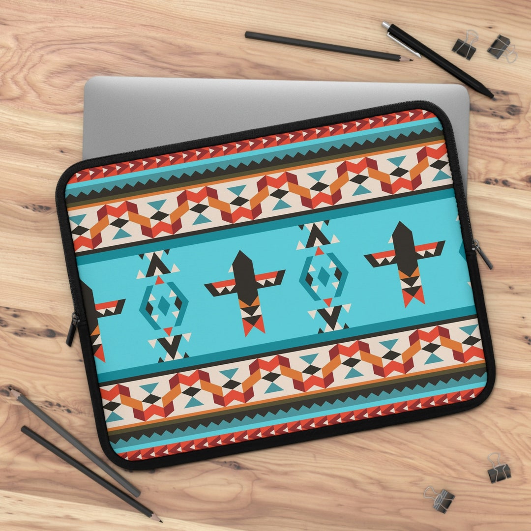 Aztec Laptop Sleeve, Native American Laptop Sleeve, Tribal Western ...