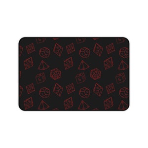 DND Desk Mat, DND Mouse Pad, D20 Dice, Gaming Desk Mat, Fantasy Gaming ...