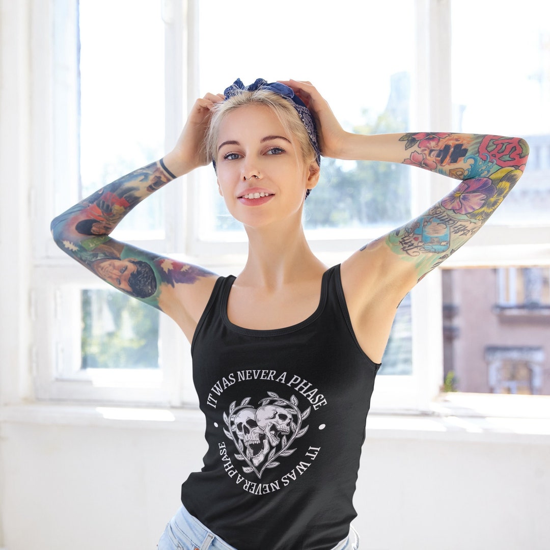 It Was Never A Phase Tank Top Elder Emo Tank Top Metalcore Gift for Emo ...