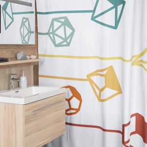 DND Shower Curtain, Dnd Curtain, Dnd Bathroom Decoration, Dungeons and ...