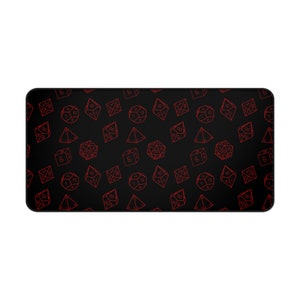 DND Desk Mat, DND Mouse Pad, D20 Dice, Gaming Desk Mat, Fantasy Gaming ...