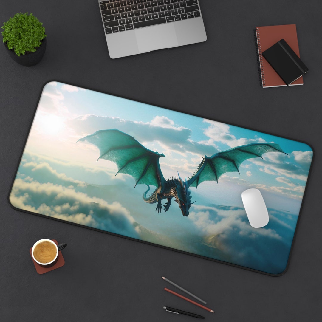 Dragon Desk Mat Gaming Desk Mat Fantasy Gaming DND Desk - Etsy