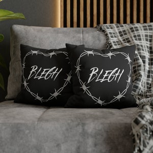 BLEGH Pillow Case Elder Emo Gift for Goth Home Decor Metalcore ...